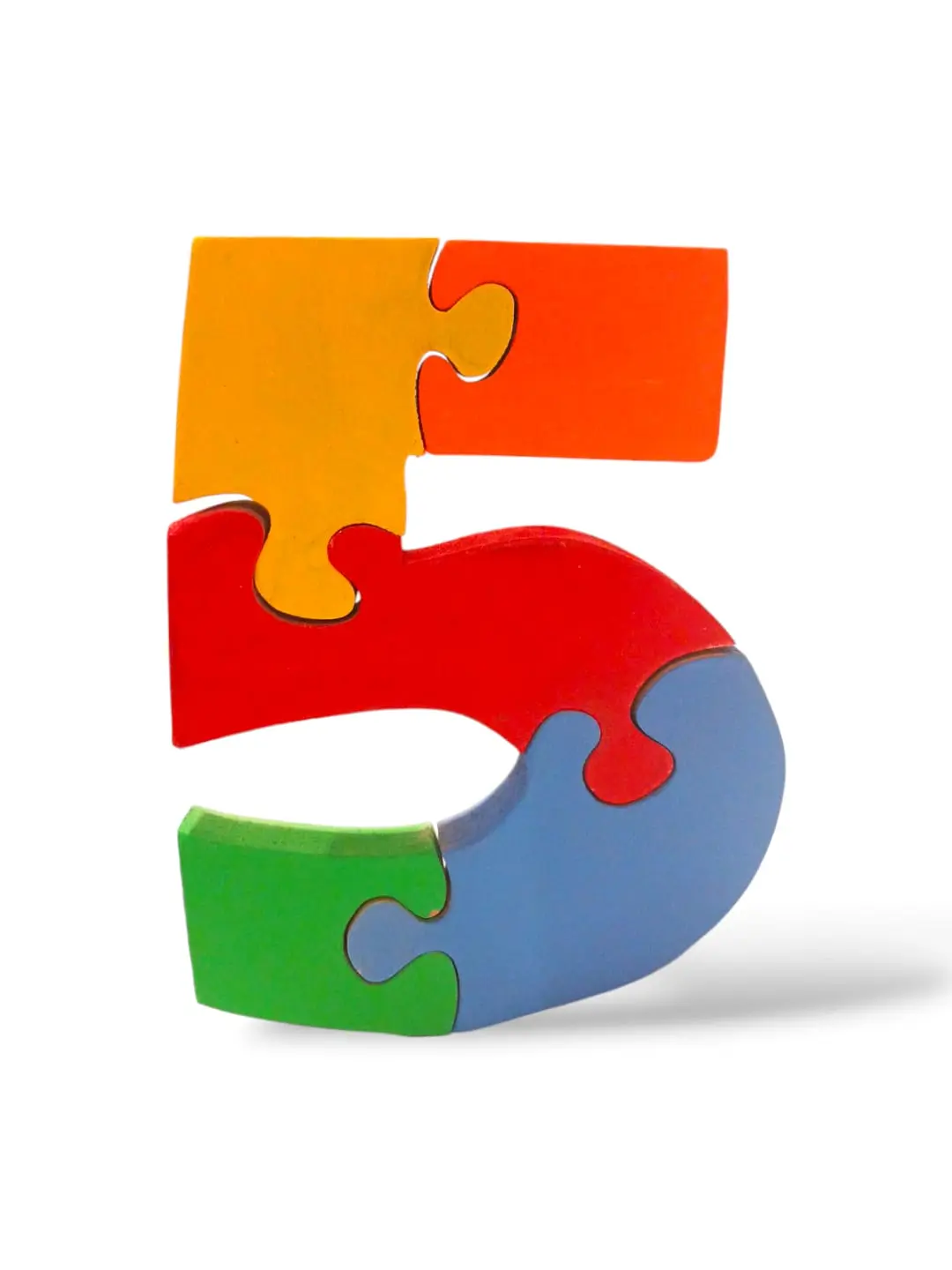 Locally Handmade Wooden Number Puzzles: Numbers 0-9 - Oola