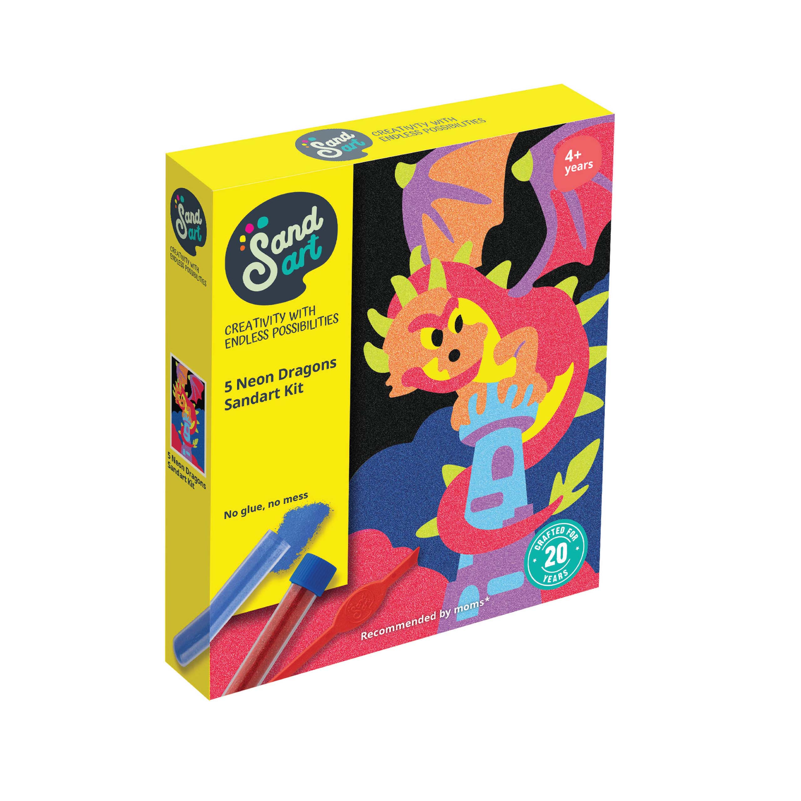 Sand Art - Dragons Neon Kit - Oola