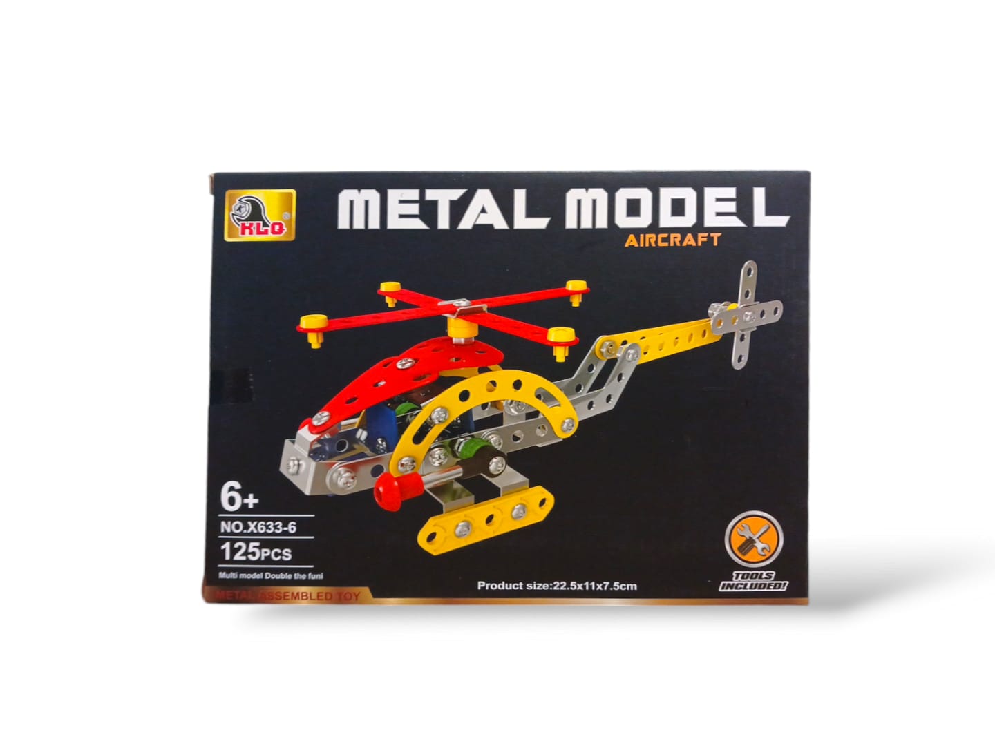DIY Metal Helicopter Model Kit: 125 Pieces - Oola