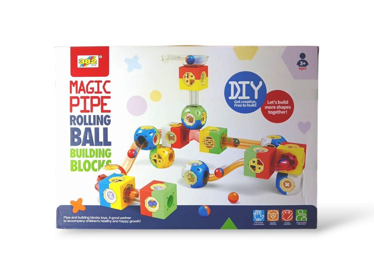 Magnetic rolling ball building blocks 118 pcs
